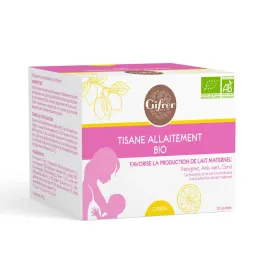 Tisane allaitement bio citron Gifrer - favorise la production de lait ...