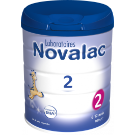 Lait en poudre Novalac 2ème âge de 6 à 12 mois - lait poudre pour bébé